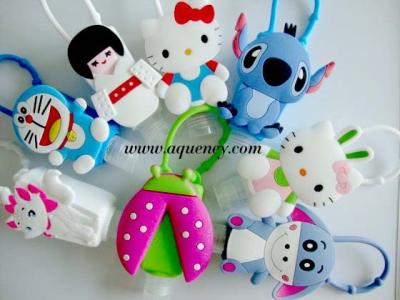 China 30ml Silicone Hand Sanitizer Holder Cute Travel Bottle Case Custom Logo OEM for sale