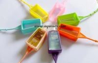 China Custom Silicone Hand Sanitizer Holder with 30ml Empty Bottle Promotional Gift for sale
