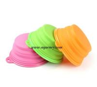 China Food Grade Silicone Collapsible Bowl 24cm Heat Resistant -40 to 230C OEM for sale