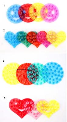 China Anti-Slip Silicone Sucker Stickers Phone Holder 8 Shapes 13x10cm Food Grade for sale