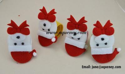 China Custom Silicone Slap Wristband Father Christmas Promotional Gift 240x30x3mm for sale