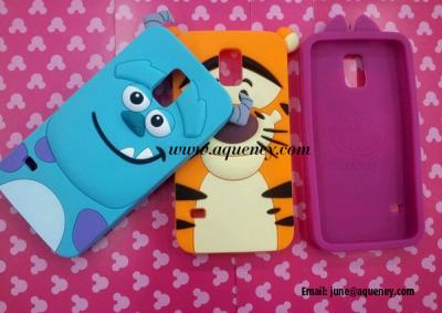 China Disney Licensed Silicone Phone Case for Samsung Galaxy S5 Tiger Cat Shape Soft Protective Cover for sale