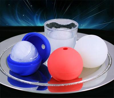 China Food Grade Silicone Ice Ball Mold 60mm FDA Approved Reusable Ice Sphere Tray for Whiskey Cocktail for sale