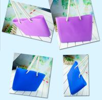 China Wholesale Custom Logo Silicone Beach Bag 35x30cm Eco Friendly Nontoxic for sale