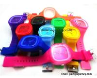 China Wholesale Colorful Silicone Strap Watch for young for sale