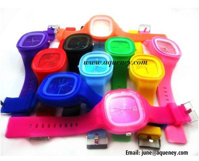 China Wholesale Colorful Silicone Strap Watch for young for sale