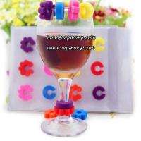 China Party use wine mark/promotional using /silicone wine charms for sale