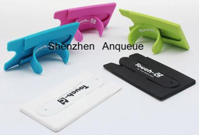 China HOT Selling! Multi Function Silicone Phone Wallet With Built-In Kickstand for sale