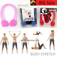 China Silicone Stretch Fitness Rope 1.6-1.8m Elastic Body Exercise Band for Home Gym Workout for sale