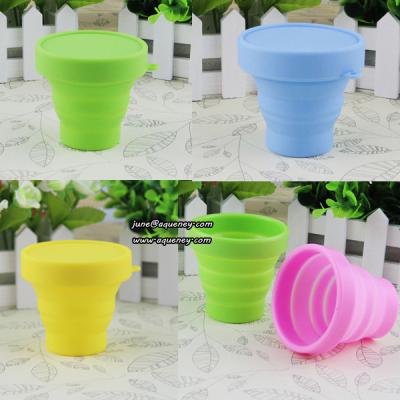 China Custom Logo Folding Silicone Bottle With various color can be choosed for sale