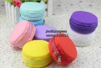 China Cute macarons silicone wallet Christmas gift for lady for sale