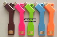 China Portable Key Shaped Micro USB Charging Sync Data Cable 5Pin 1A for Android Smartphones for sale
