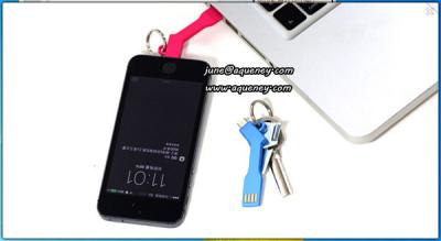 China Micro USB Keychain Charging Cable 1A Sync Data Cord for Android Smartphones for sale