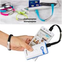 China Wristband Bangle Silicone Bracelet Micro USB Charger Data Cable 22cm 480Mbps for Smartphones for sale