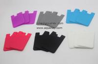 China Silicone universal mobile back smart wallet with strong sticky for sale