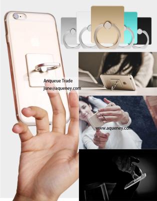 China 360 Degree Rotating Metal Phone Ring Holder 10 Colors OEM Custom Grip Stand for sale