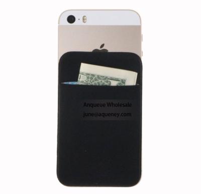 China Custom Lycra Smart Wallet with 3M Sticker 88x57x3mm for Phones for sale