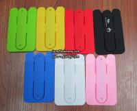 China 3M Silicone Card Wallet with Phone Stand 90x57x5mm Eco-Friendly Custom Logo for sale