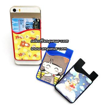 China Custom Microfiber Phone Pouch 87x57x5mm with 3M Sticker Silicone Backing for sale