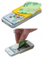 China Wholesale Silicone Smart Wallet Card Pouch for Mobile Phone 87x57x5mm Full Color Print for sale