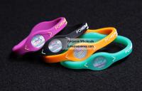 China Custom Silicone Power Balance Bracelet 202x12mm Hologram Energy Band OEM for sale