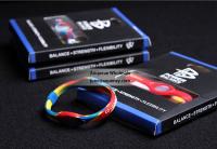 China Silicone Energy Balance Bracelet 202x12x2mm Custom Logo Hologram Power Band for sale