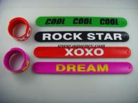 China Wholesale Eco-Friendly Silicone Stylus Touch Pen Slap Bracelet Band 220mm Custom Logo for sale