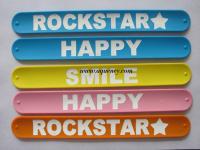 China Custom Silicone Slap Stylus Pen Band 240x30x3mm Eco-Friendly Wristband for sale