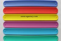 China Custom Silicone Slap Wristband Bracelet with Touch Screen Pen 240x30x3mm for sale