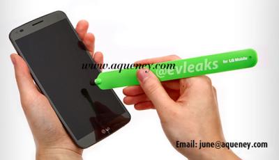 China Custom Silicone Bracelet Stylus Pen 240x30x3mm Eco-Friendly Slap Wristband Pen for sale