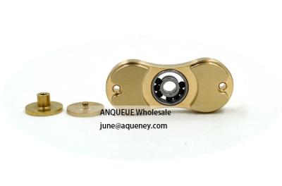 China Brass Copper Hand Spinner Toy CNC EDC Fidget Tool Ceramic 608 Bearing 150g for sale