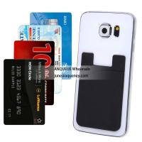China Silicone Smart Wallet Phone Pouch 87x57x3mm Custom Logo OEM for sale