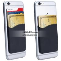 China Silicone Card Holder for Mobile Phone 3M Adhesive Stick 87x57x3mm OEM for sale
