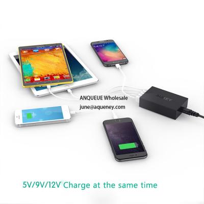 China 36W 5 Port USB Desktop Charger QC 3.0 Quick Charger AC 110-240V Fast Charging Adapter for sale