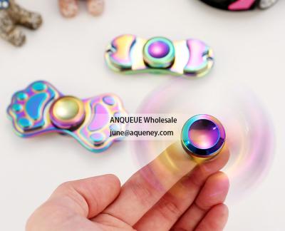 China Wholesale Metal Fidget Hand Spinner Tri Long Rotation Time 5 Min Ceramic Bearing EDC Toy for sale
