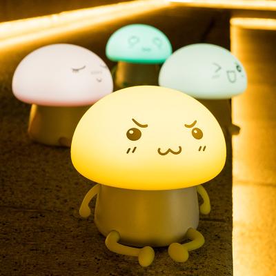 China Wholesale ANQUEUE NEW Q Doll LED Night Light Motion Sensor 7 Color Changing Baby Lamp DC 5V 0.2W for sale