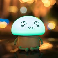China ANQUEUE Motion Sensor LED Night Light 7 Color Changing Baby Doll Lamp DC 5V 0.2W ABS Silicone for sale
