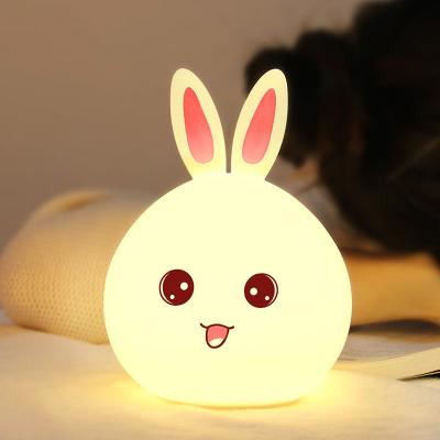 China 3D Illusion Night Light with 7 Color Changing LED Touch Lamp 1200mAh Battery for Bedroom for sale