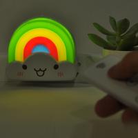 China LED Rainbow Night Light 0.5W 220V Sound Control for Kids Bedroom Decorative Cloud Shape for sale