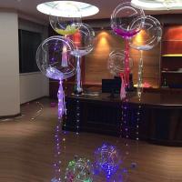 China 18 inch Transparent BOBO Helium Balloon with LED String Lights for Party Decoration for sale