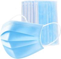China 3-Ply Disposable Face Mask with Earloop and Nose Clip 17.5cm x 9.5cm for Personal Health for sale