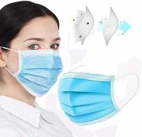China Disposable 3-Layer Non-Woven Face Mask 17.5cm x 9.5cm Breathable Safety Mask for Daily Protection for sale