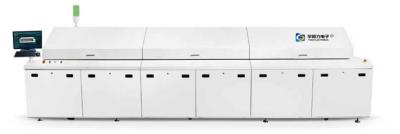 China SE Series Reflow Oven with 6-12 Heating Zones, 300-550mm PCB Width Capacity, and 45-89KW Power Range for sale