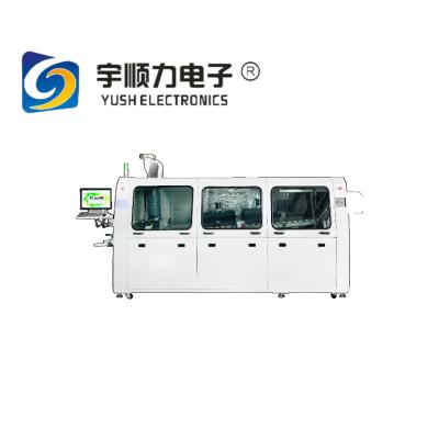 China High-Speed Lead-Free Wave Soldering Machine for SMT Production Line with Cast Iron Solder Bath and Vertical Spraying System for sale