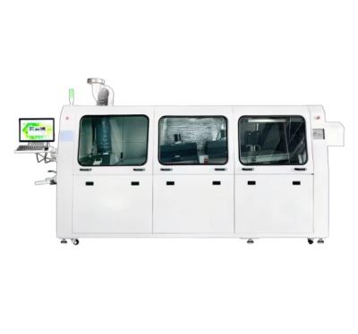China High Efficiency SMT Line Lead Free Wave Soldering Machine with 2100kg Weight and Hot Air Preheating System for sale