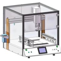 China High Speed Fully Automatic PCB Lead Cutting Machine 100 Points per Minute 0.02mm Accuracy for sale