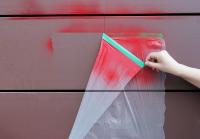 China Moisture Proof High Temperature Outdoor Maskeleme Taped Auto Paint Film Refinish Masking Paper for sale