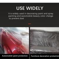 China Moisture Proof High Temperature Outdoor Maskeleme Taped Auto Paint Film Refinish Masking Paper for sale