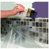China PE Plastic Film Transparent Crepe Paper Spray Painting Covering Car Taped Masking Film for sale