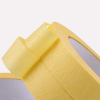 China Automotive Body Shop Crepe Painters Masking Tape With 120 Degree Temperature Resistance for sale